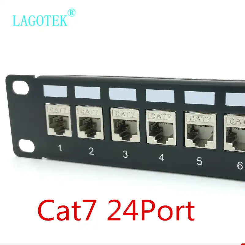 10" 8PORTS CAT5e CAT6 PATCH PANEL 1U SOHO mini patch panel 8port 10 ...