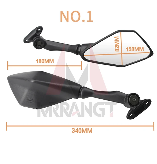 Racing Motorcycle Mirrors Sport Bike Rear View Mirror For Kawasaki ...