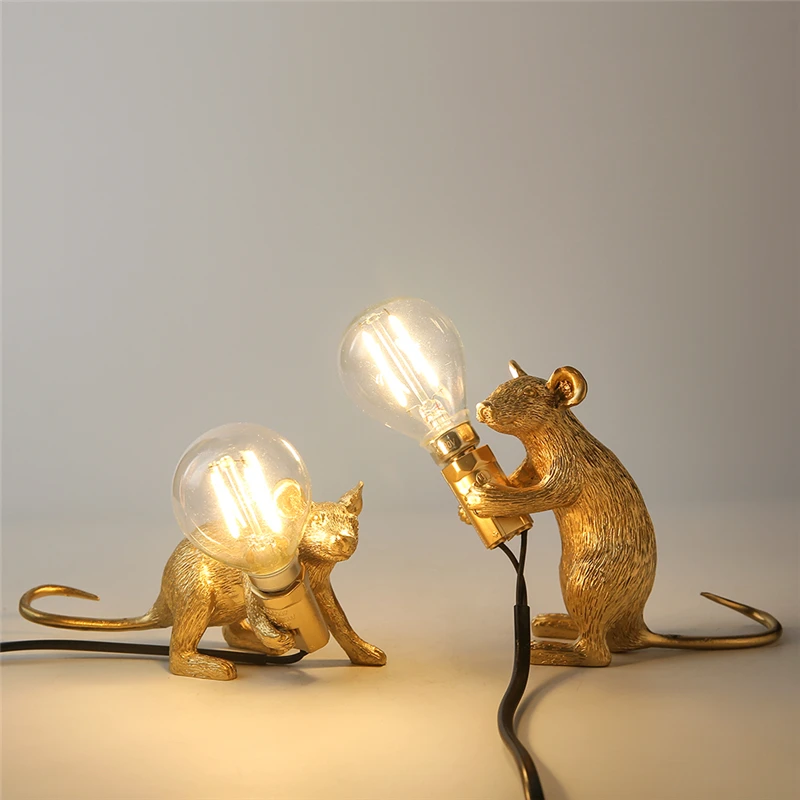 Modern Resin Rat Night Lights Nordic LED Table Lamps - shop-syzo