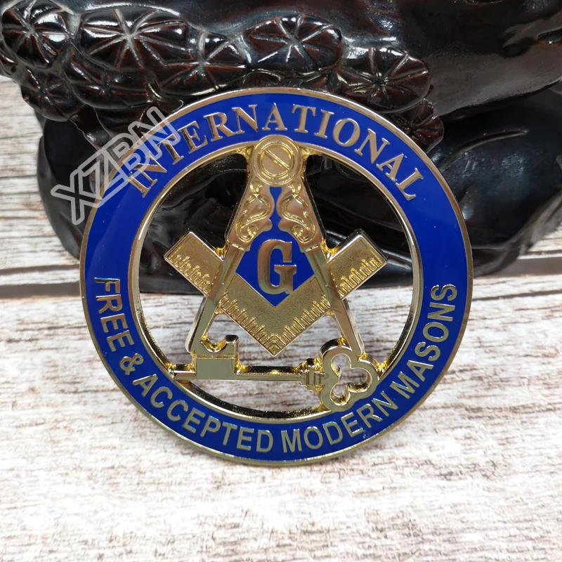 Masonic Auto Car Badge Emblems mason freemason BCM40 FREE & ACCEPTED ...