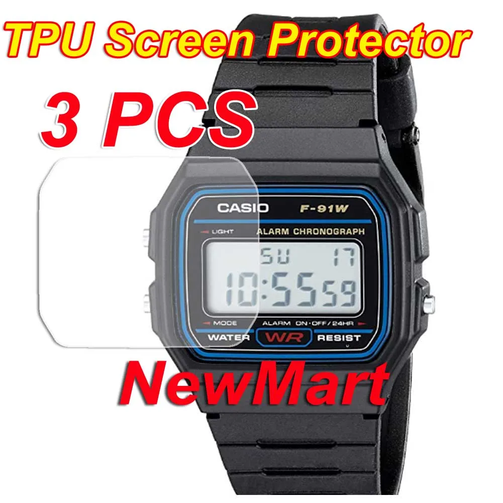 Protector de pantalla para reloj Casio G Shock, 3 piezas para F 91 F91W ...