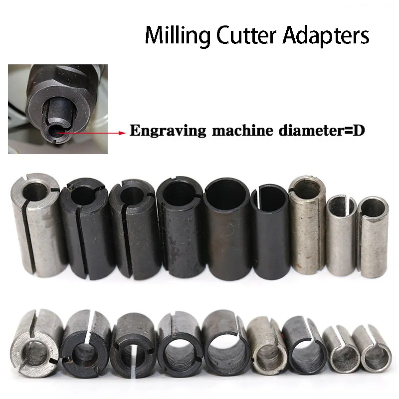 High Precision Adapter Collet Shank CNC Router Tool Adapters 8mm to 6mm ...