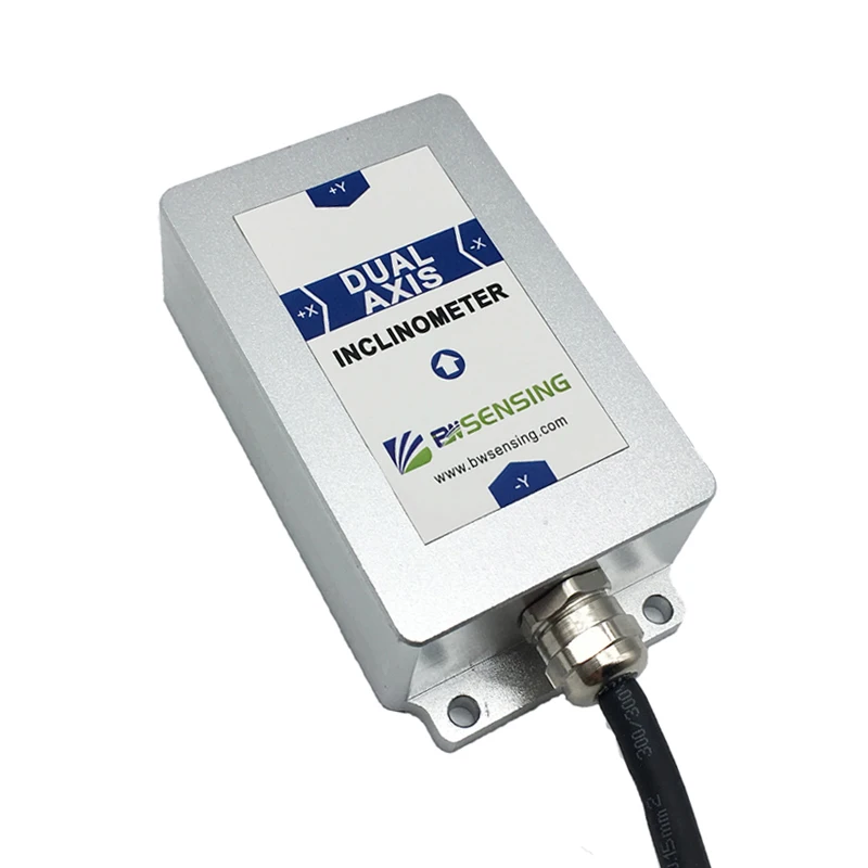 Dual Axis Inclinometer high accuracy 2 axis tilt sensor Two Axis Clinometer Digital Output RS232 ...
