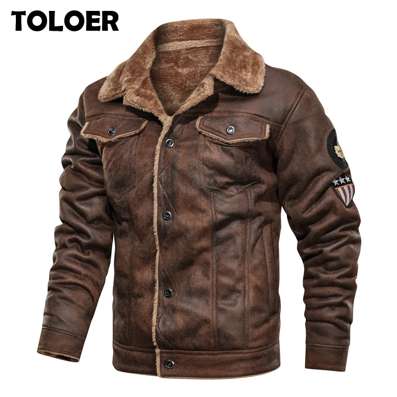 Winter Warm Army Tactical Jackets Men Pilot Bomber Flight Military ...