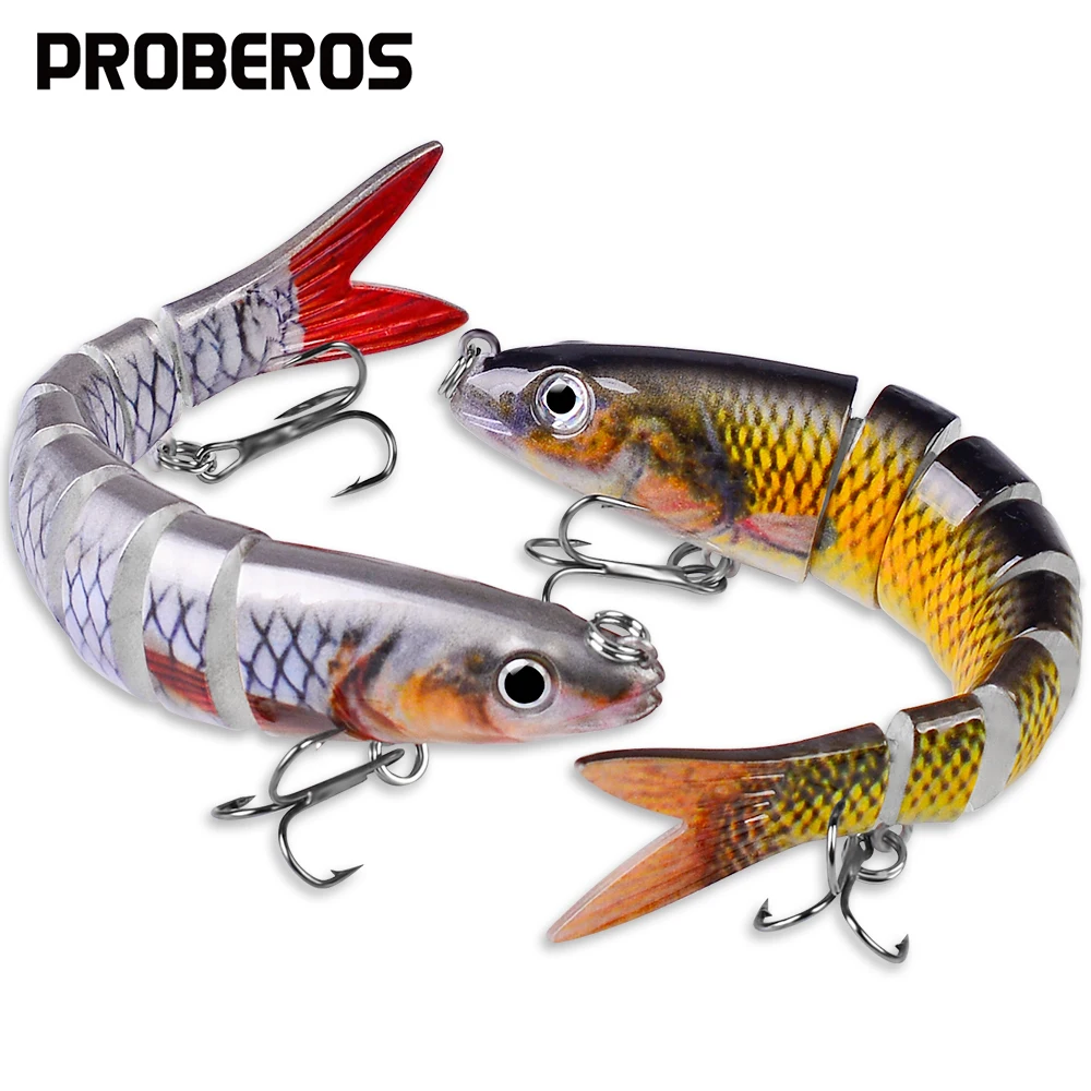 PROBEROS Lure19g 13.5cm de pesca de 8 secciones, cebo de pesca ...