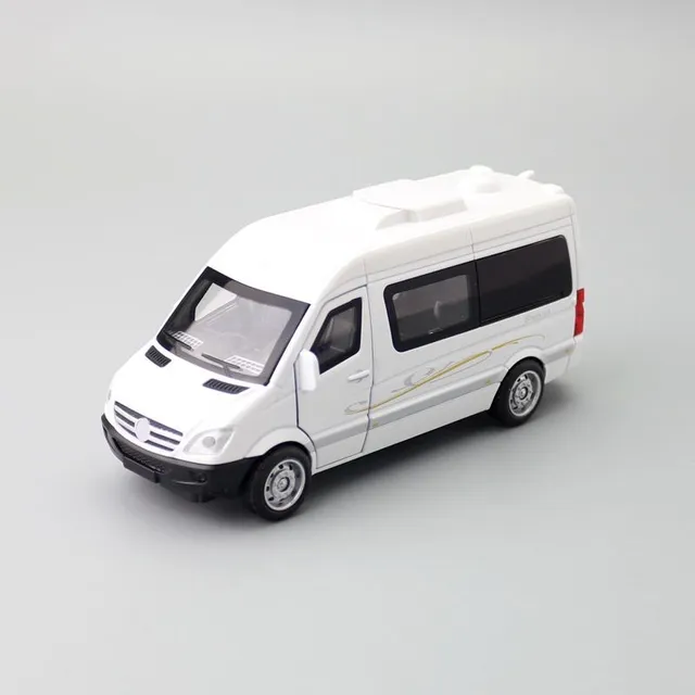 1:32 Scale M-B Sprinter MPV Van Toy Car Diecast Vehicle Model Pull Back Sound Light Doors ...
