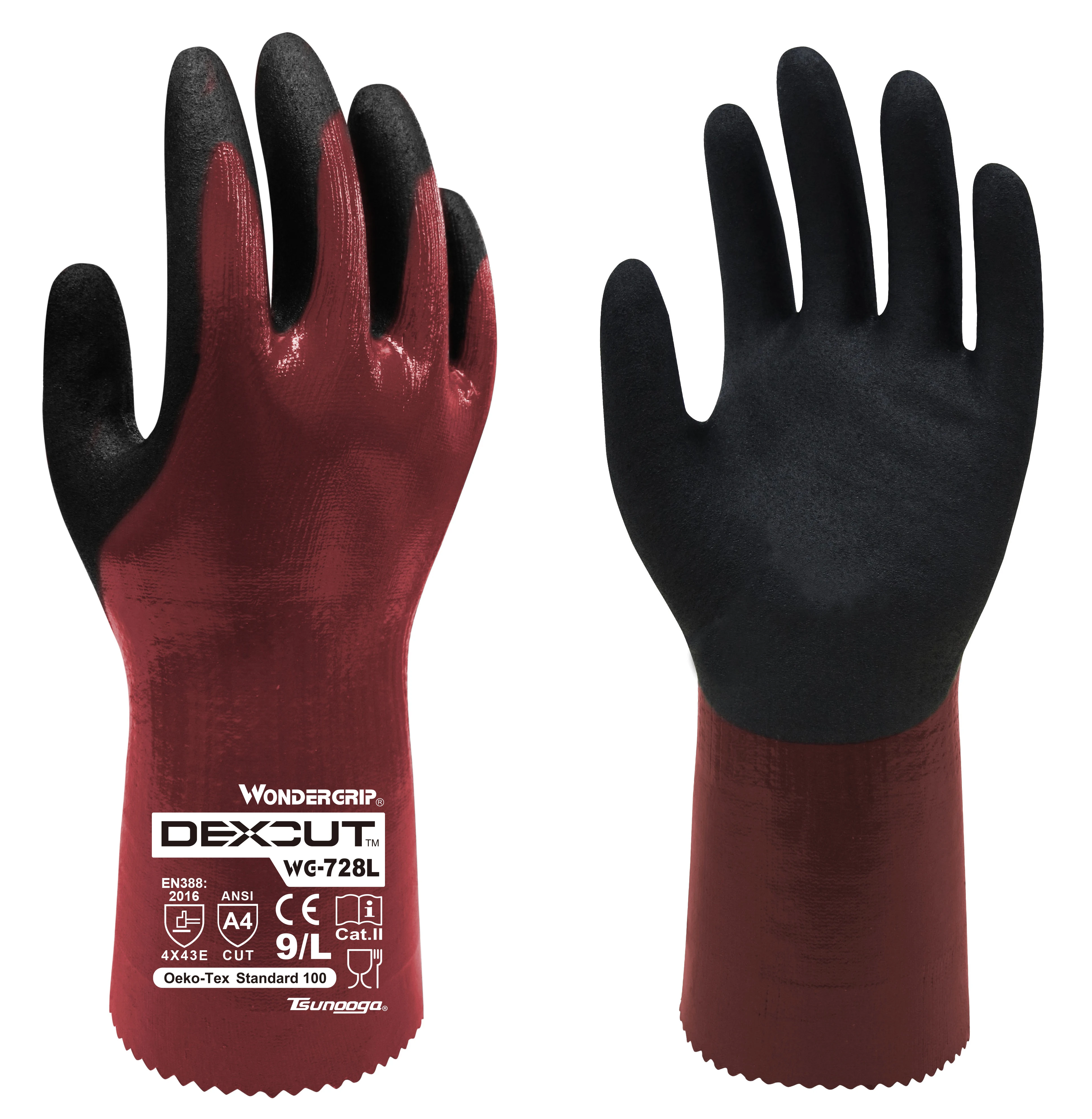 Oilfield-Gas-Waterproof-Oil-Safety-Garden-Glove-HPPE-Micro-Foam-Nitrile ...