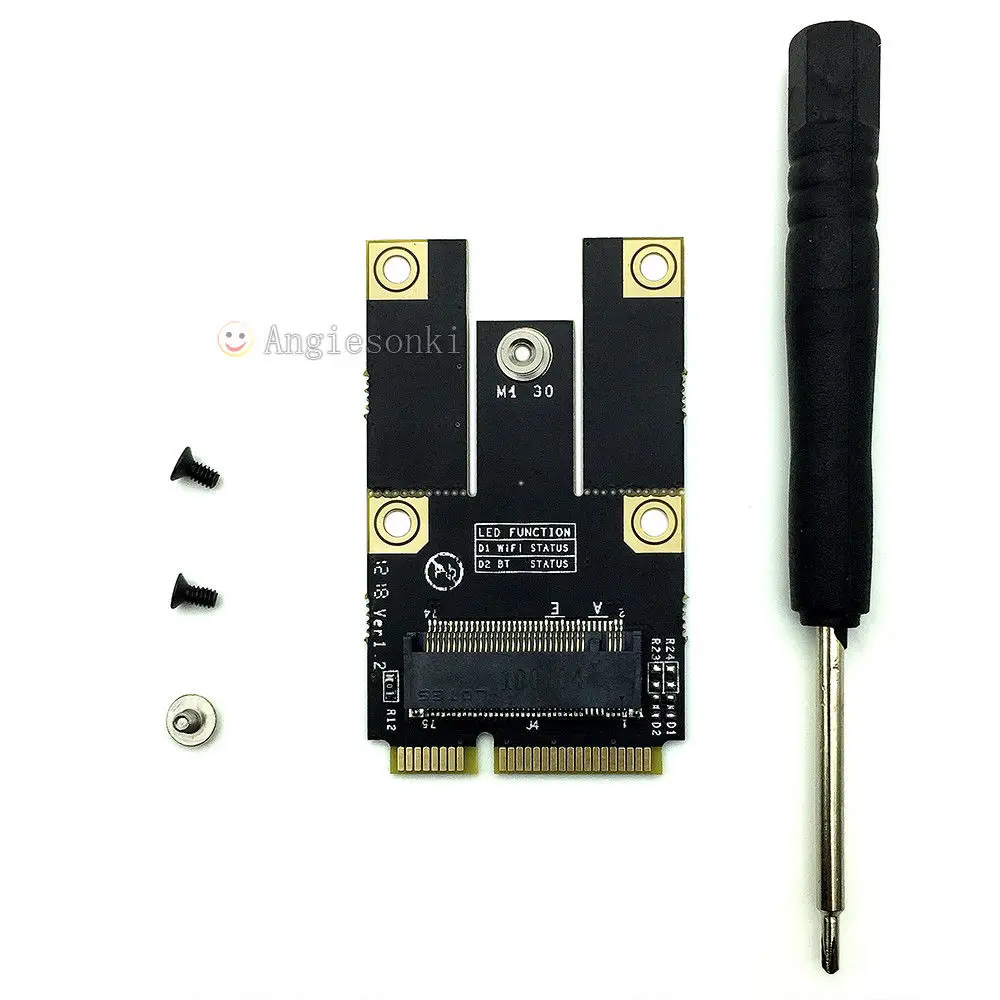 Convertidor adaptador M.2(NGFF) a Mini PCI E para Intel 7260 7265 3160 ...