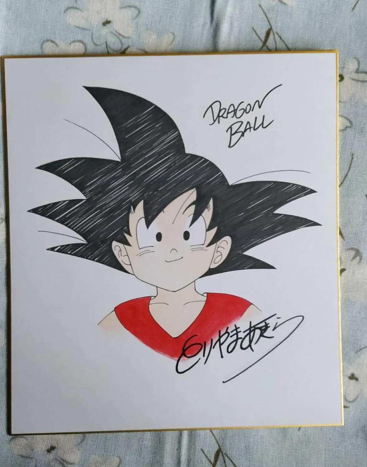 Hand Drawn Signed Toriyama Akira Autographed Shikishi Card Board 27*24 ...