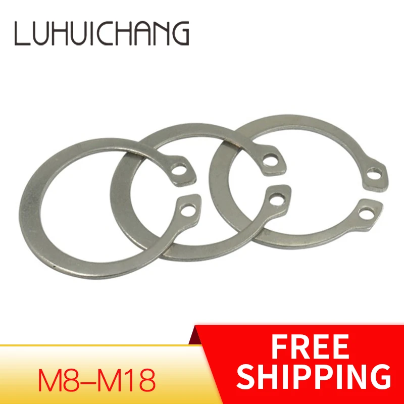 Luchang 50pcs M8-m18 Gourd Stainless Steel Shaft C-type Elastic ...
