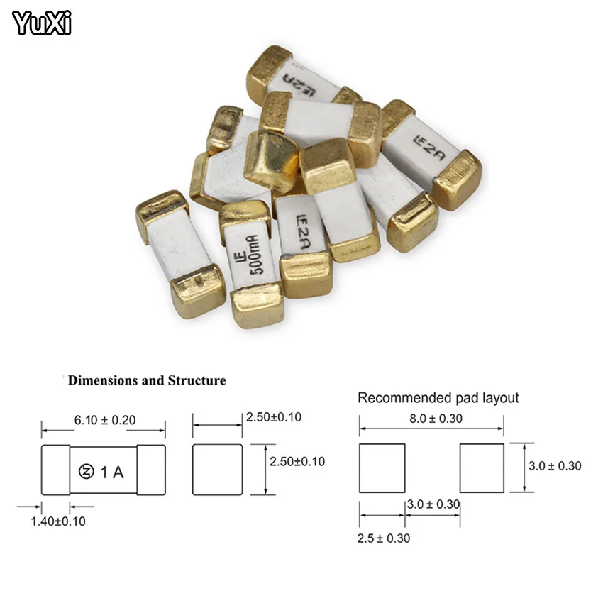 Smd Fuse 0.5a 500ma | 0201 Smd 400ma Fuse | 1808 Smd Fuse 15a | 1808 ...