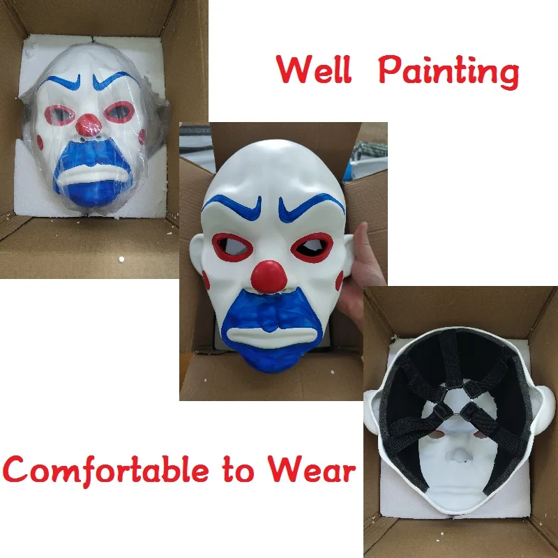 Halloween Resin Joker Dark Knight Prop Cosplay Robber Mask - AllCosplay.com