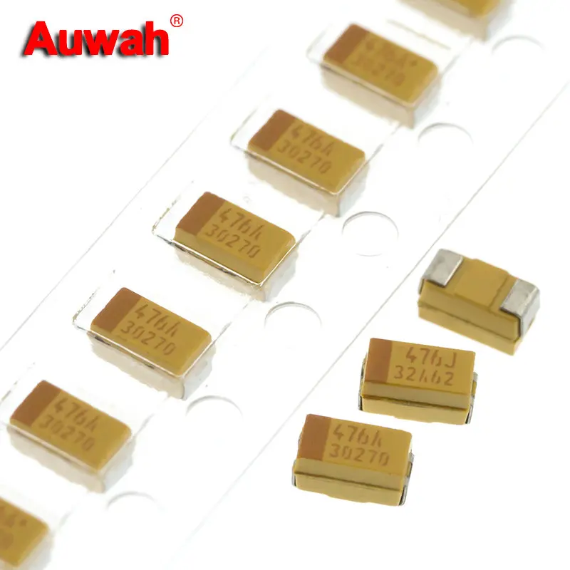 10pcs 47uF 6.3V 10V 1206 Tipo A SMD capacitor de tântalo TAJA476M006RNJ ...