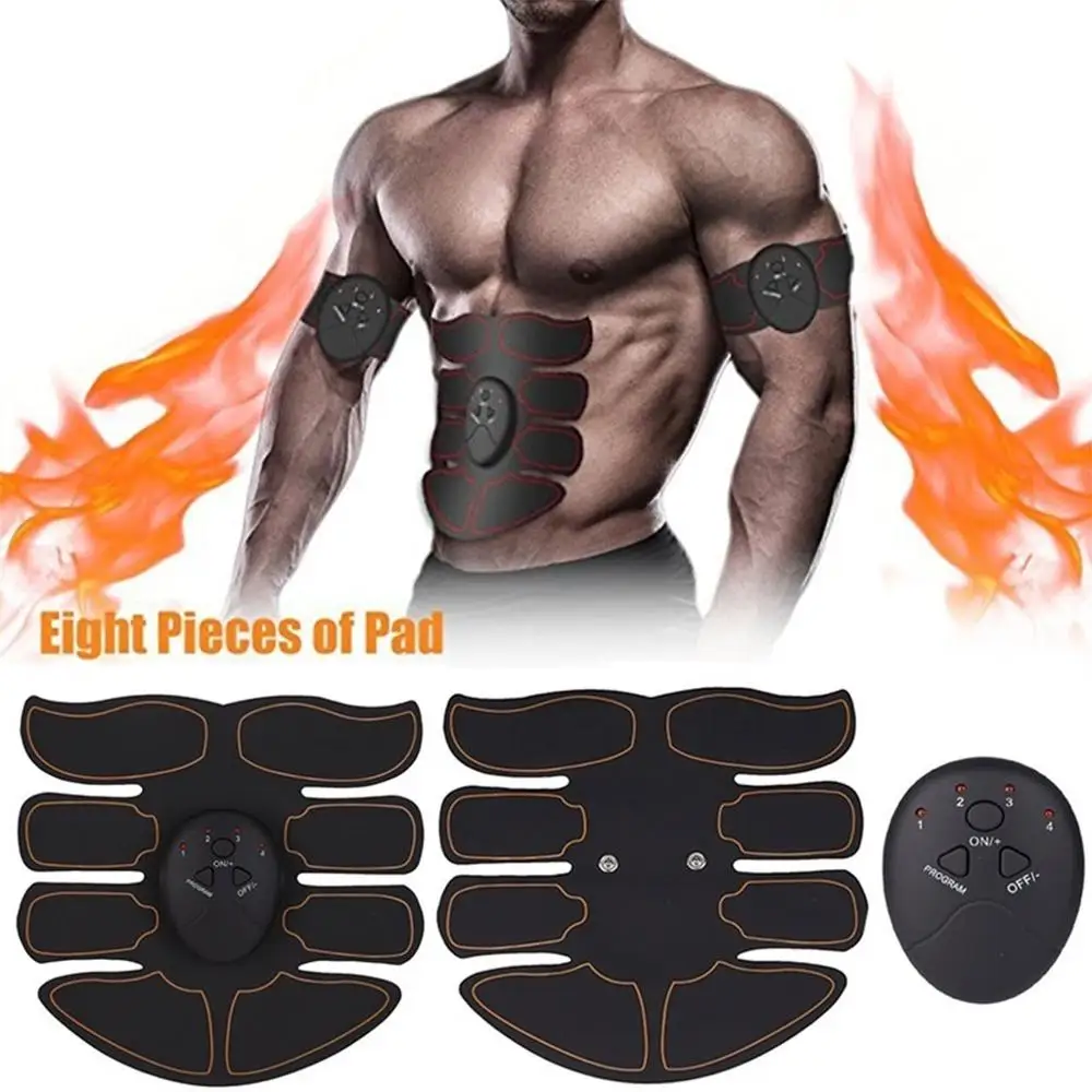 EMS Muscle Stimulator Abdominal Muscle Trainer Electric Body Massager ...