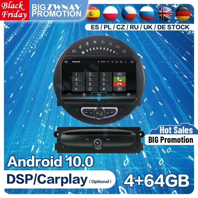 Carplay-Android-Screen-For-MINI-Cooper-R56-R55-R57-2006-2007-2008-2009 ...