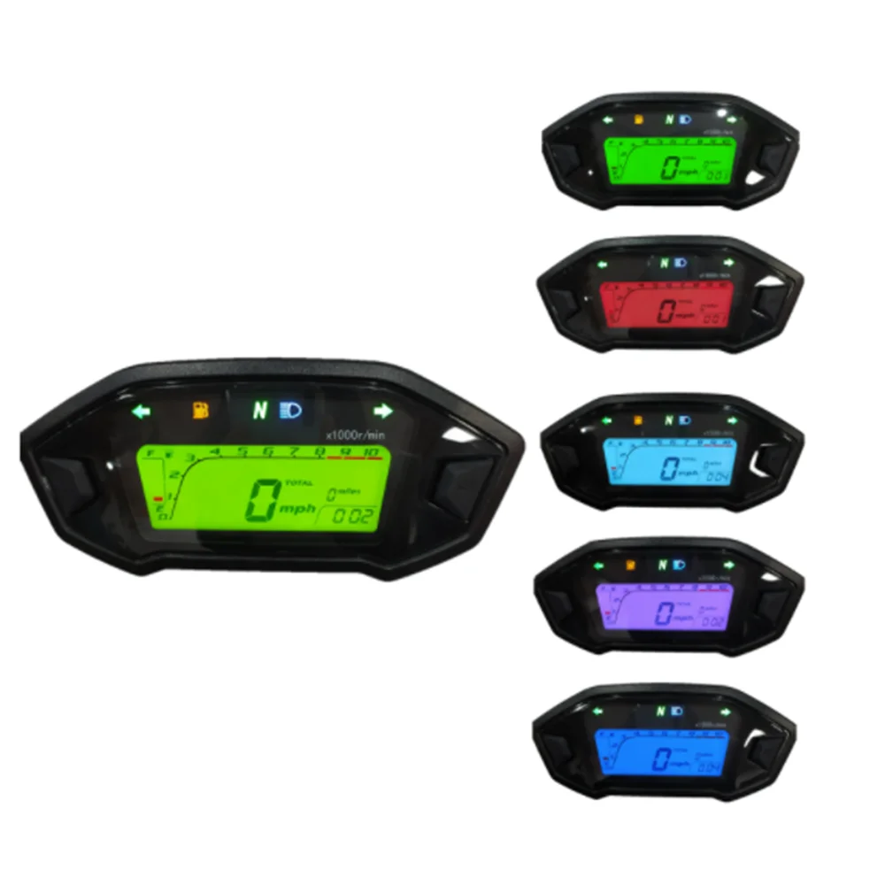 Adjustable Universal Motorcycle Digital Tachometer Dash Electronic ...