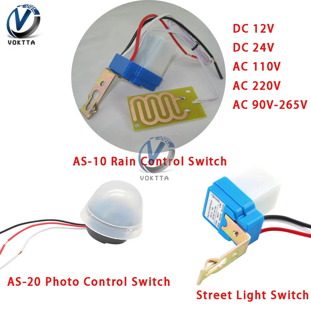 AS-10-AS-20-10A-Rain-Photo-Control-Switch-Sensor-Auto-On-Off-Photocell ...