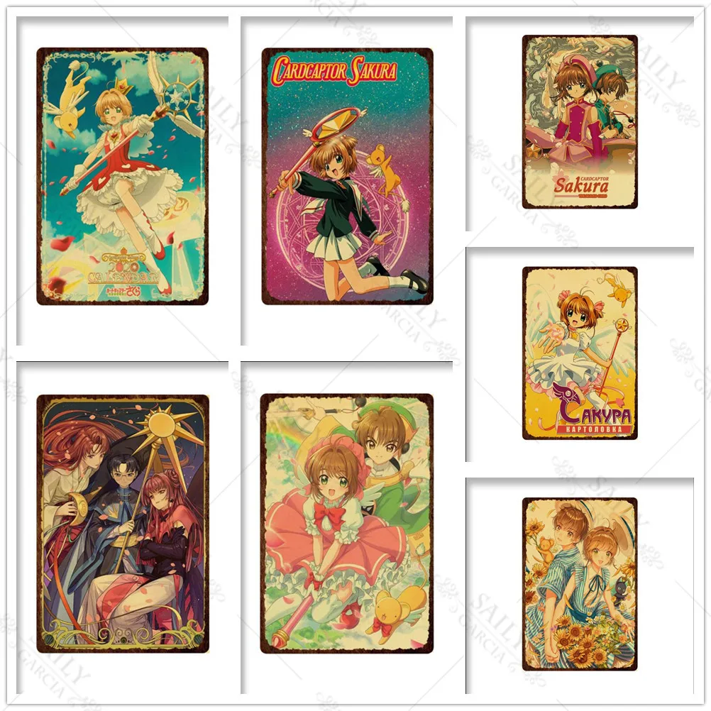 Cardcaptor-Sakura-Metal-Sign-Nursery-Cartoon-Metal-Wall-Decor-Tin-Sign ...