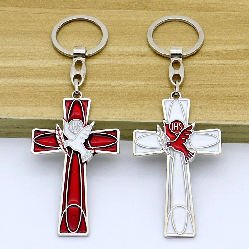 Catholic-Christianity-Jesus-Cross-Holy-Spirit-Peace-Dove-Jewelry ...