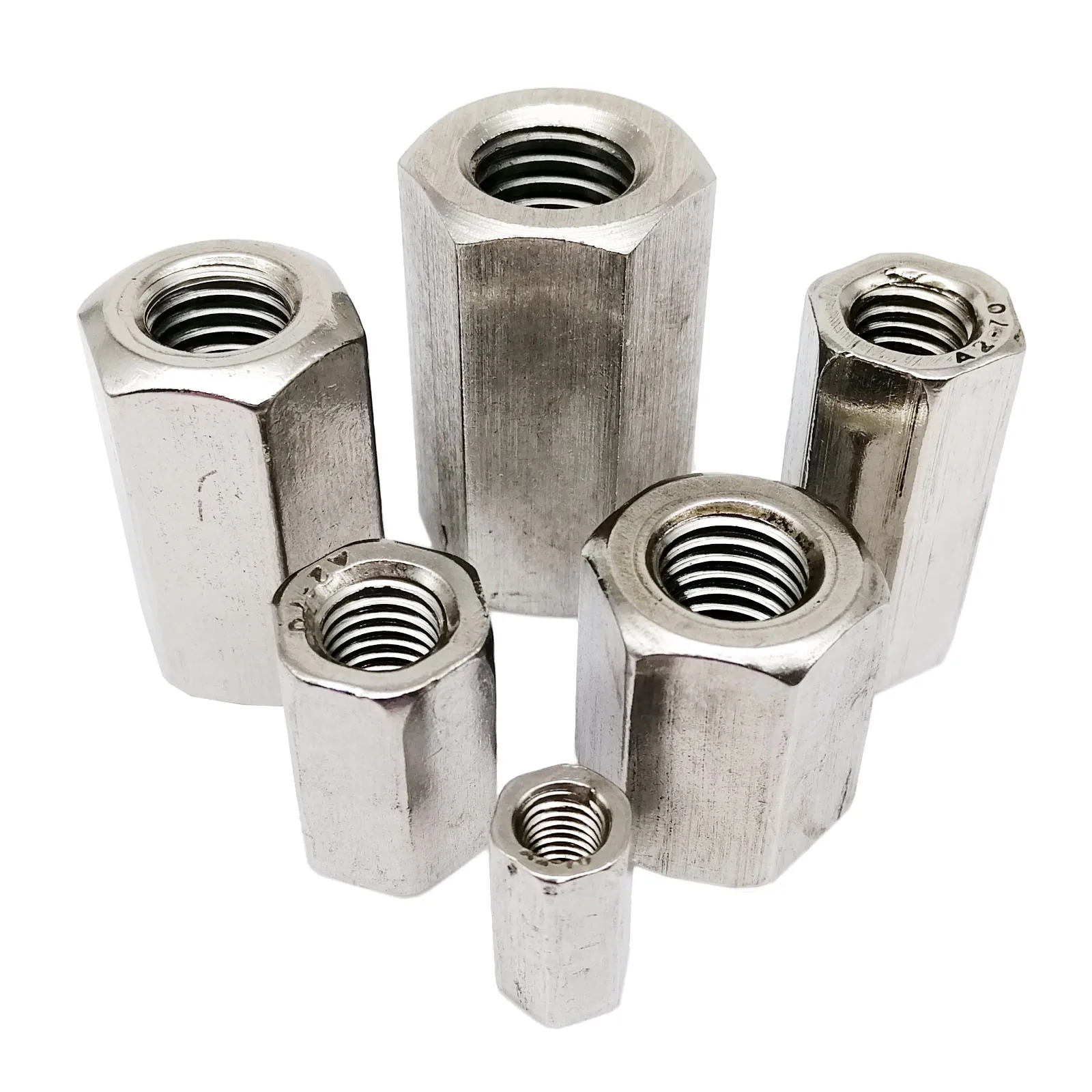 1/2/5pcs M5 M6 M8 M10 M12 304 Stainless Steel Hexagon Hex Extend Long ...