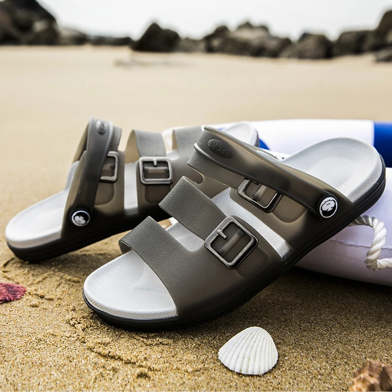 Оригинальные садовые Вьетнамки быстросохнущая водонепроницаемая обувь мужские прозрачные