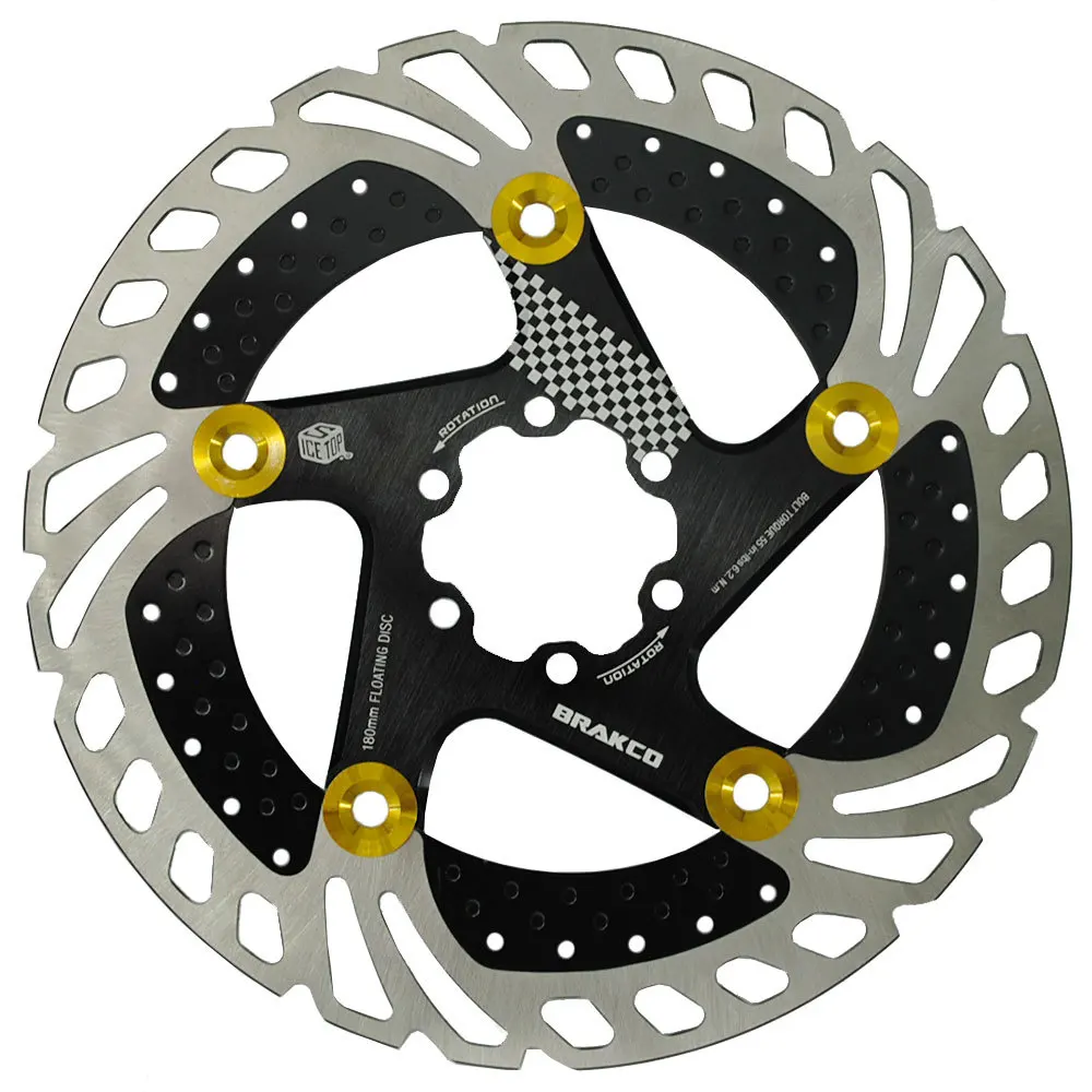 BRAKCO DR-11FAB MTB DH Mountain Bike Float Disc Brake Rotor 160mm 180MM ...