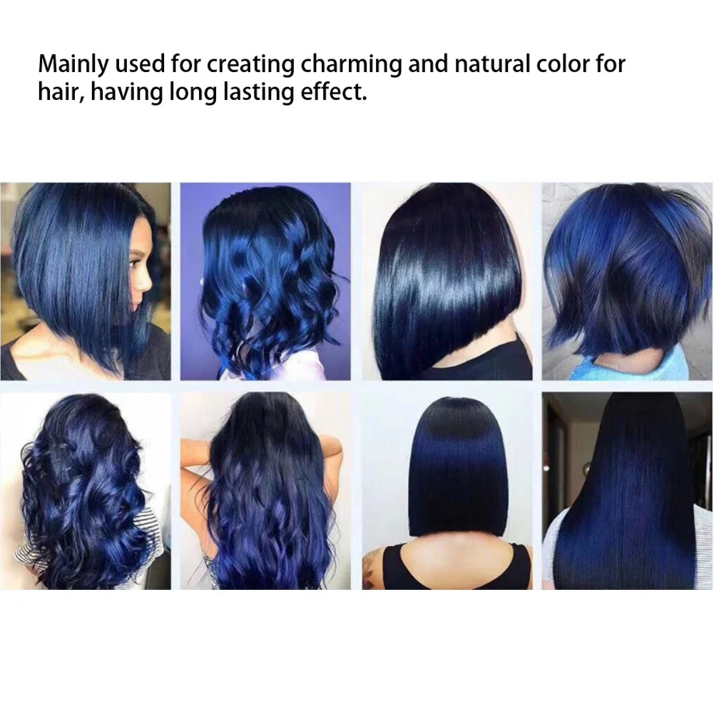 Blue Black Hair Color Chart
