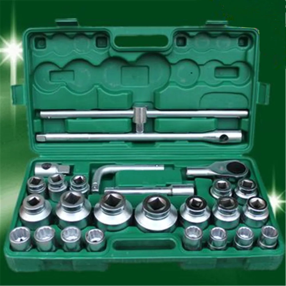 26-pcs-set-Heavy-duty-socket-tool-kit-Mechanic-repair-socket-wrench ...