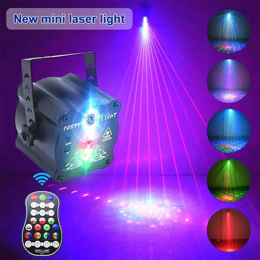 RGB-LED-Strobe-DJ-Disco-Party-Lights-Mini-Voice-control-Laser ...