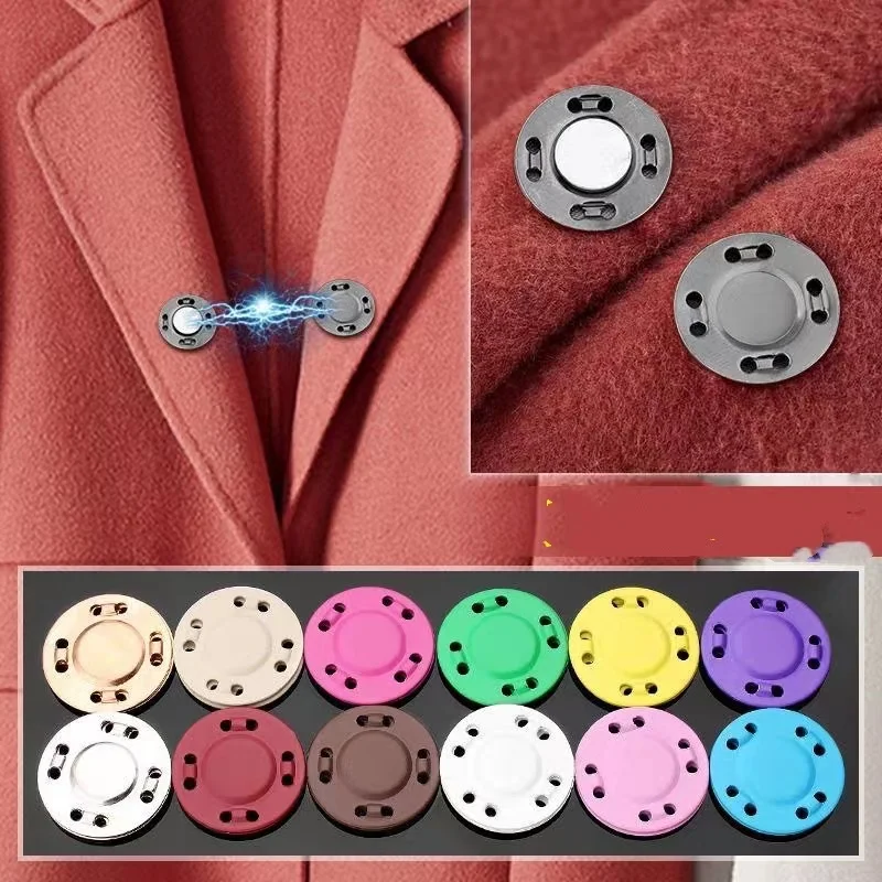Colourful Hidden Metal Magnetic Snaps Button Sewing Supplies Magnet ...