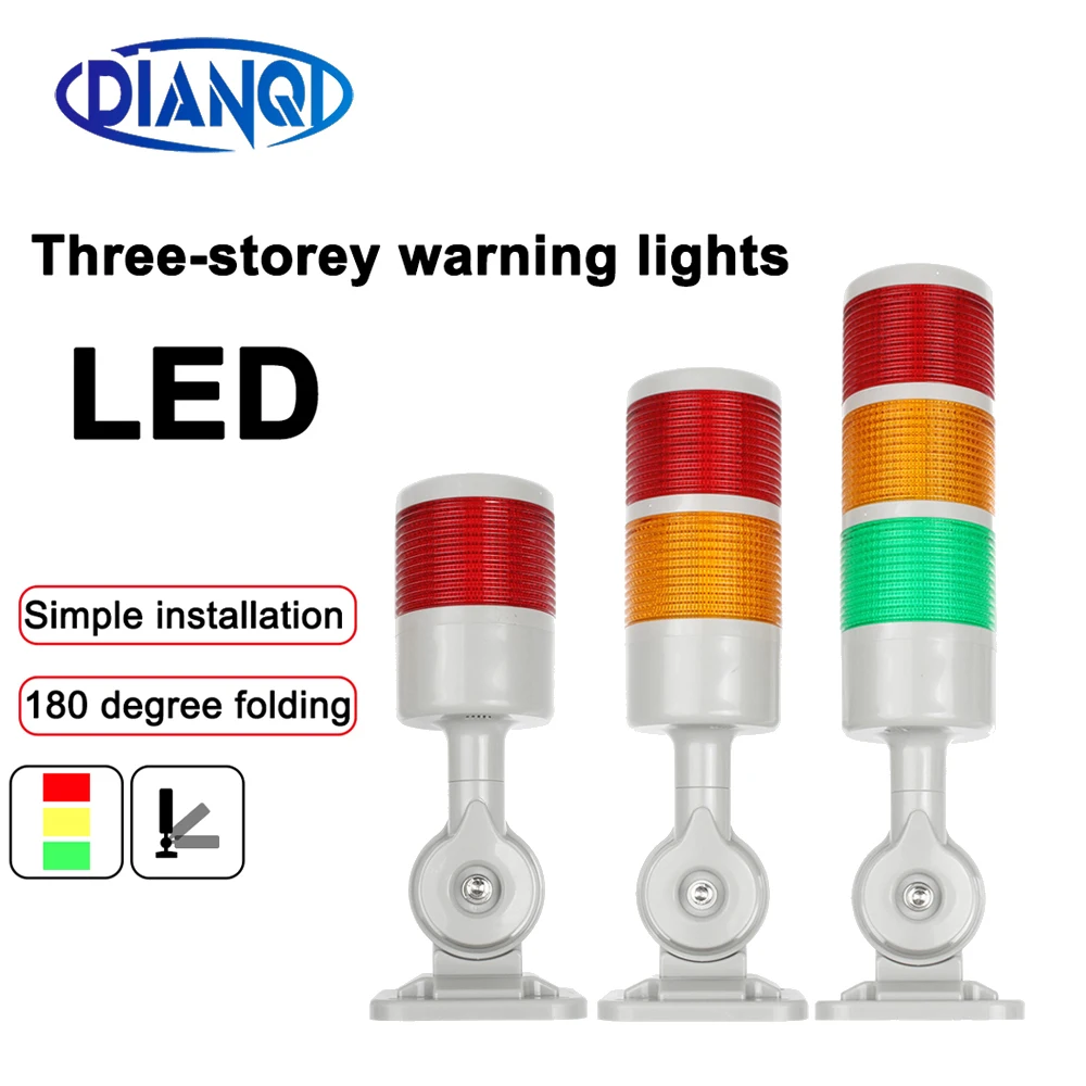 LED warning light Rotatable 180 Stack light industrial for CNC machine ...