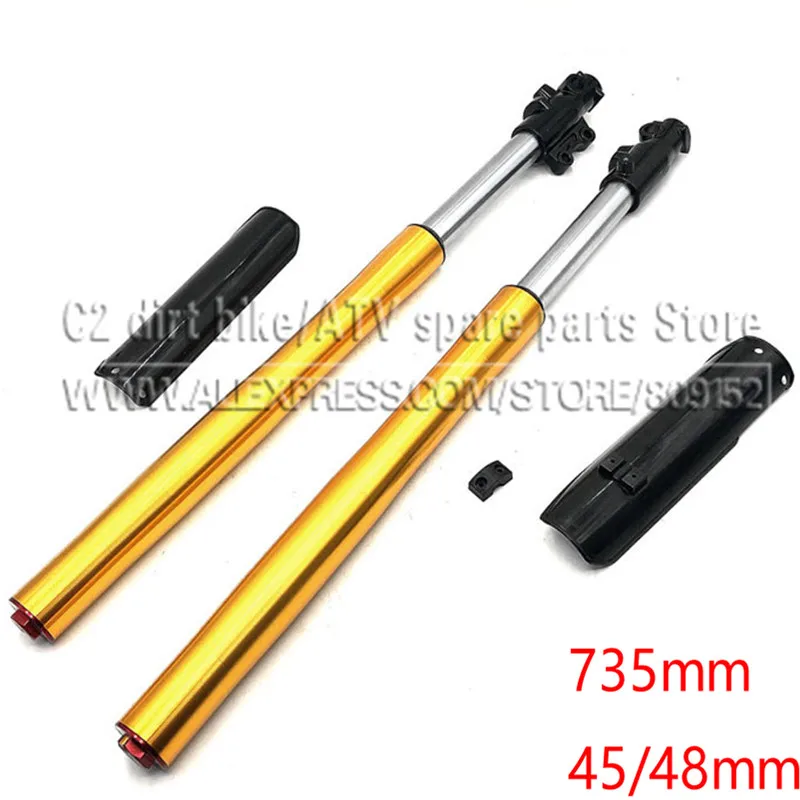 735MM Front Inverted fork shock absorption 45MM/48MM for Chinese Dirt ...