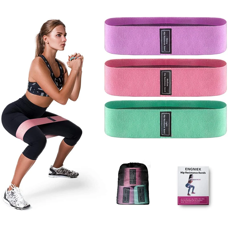 Sport Fabric Resistance Band HIP CIRCLE Glute Leg Squat Exercise ...