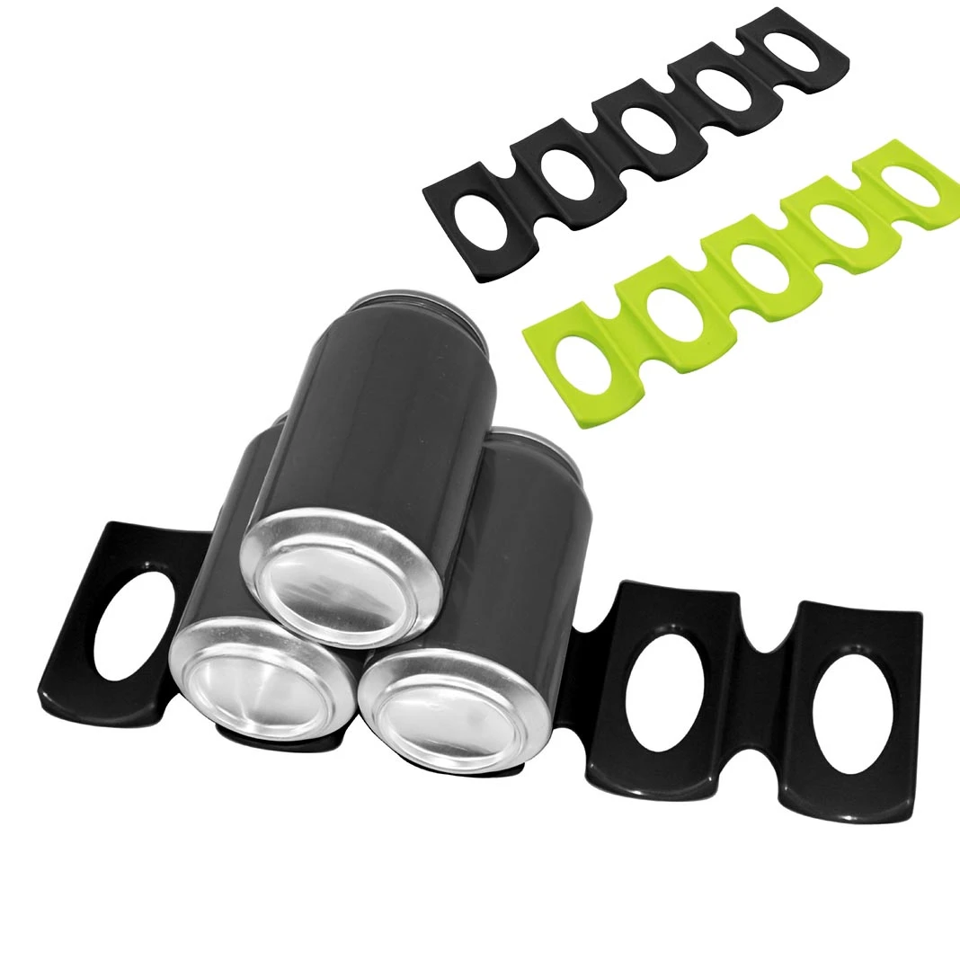 Beer Can Anti-skid Holder Silicone Stacker Cans Fridge Mat Beverages ...