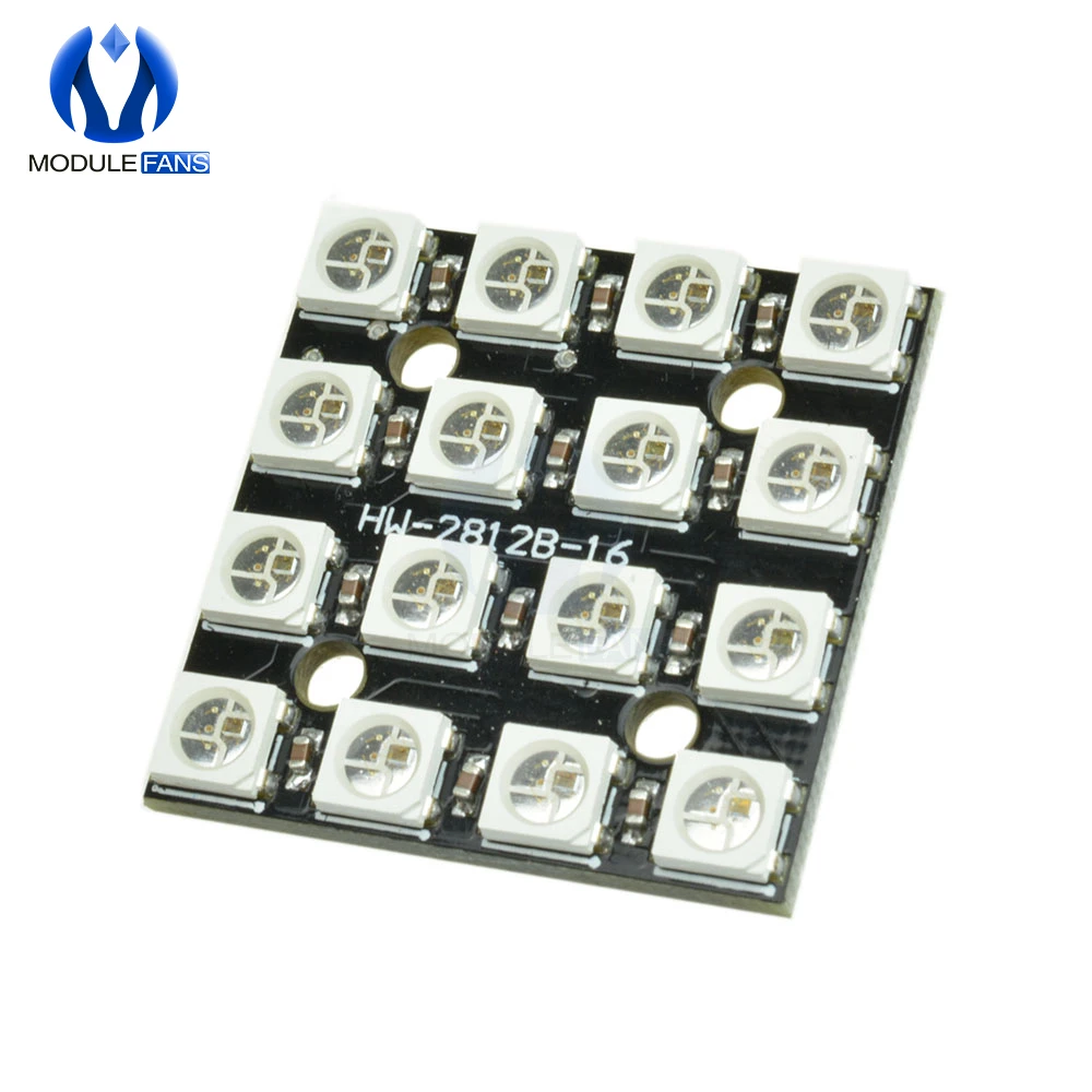 16bit Rgb 4x4 4*4 Led Ws2812b Ws2812 5050 Rgb Led Matrix Integrated ...