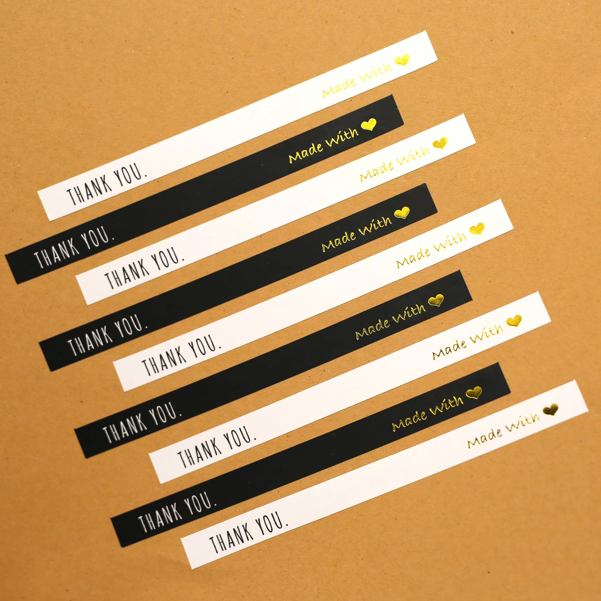 Long Box Label Sticker | Long Style Thank Label | Thank Stickers Long ...