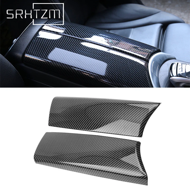 Center-Console-Armrest-Box-Panel-Decoration-Cover-Trim-Abs-For-Mercedes ...