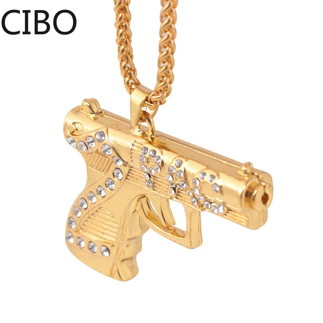Tupac Gun Necklace