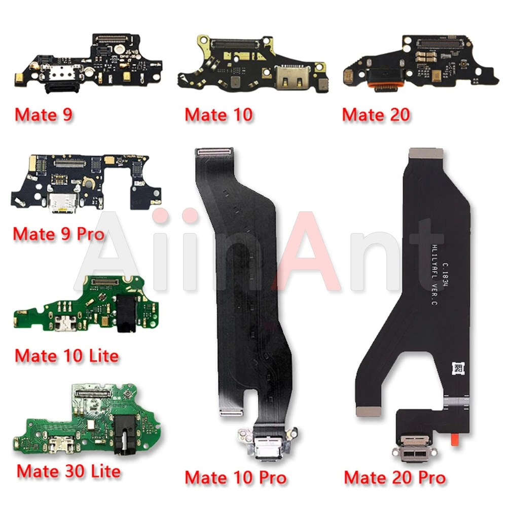 USB Charger Board Port Connector Mic PCB Dock Charging Flex Cable For Huawei Mate 7 8 9 10 20 ...