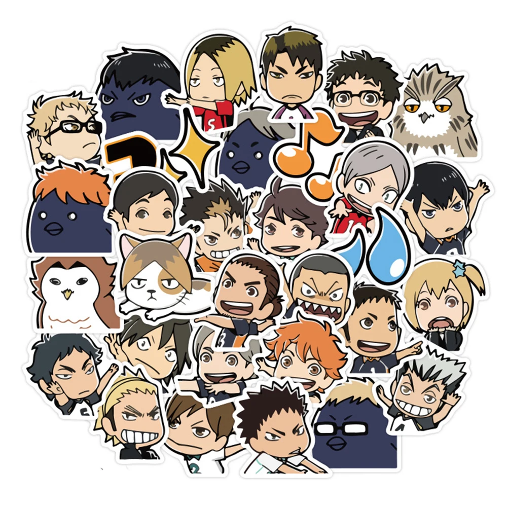 Stickers, Labels & Tags Paper & Party Supplies Haikyu! Die Cut Stickers ...