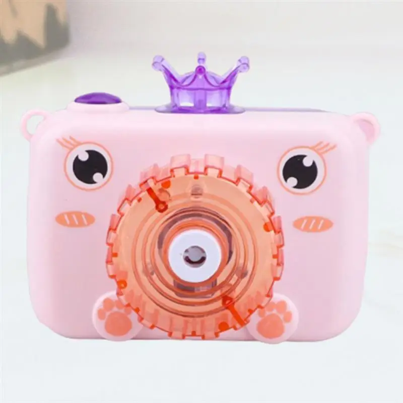 1PC Cartoon Bubble Machine Camera Design Bubbler for Students Girls Kids