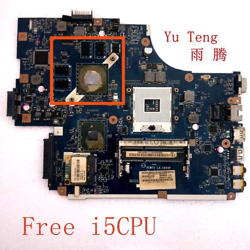 Acer 5742 5742G Laptop motherboard LA-5894P MBRB902001 MainBoard fully ...