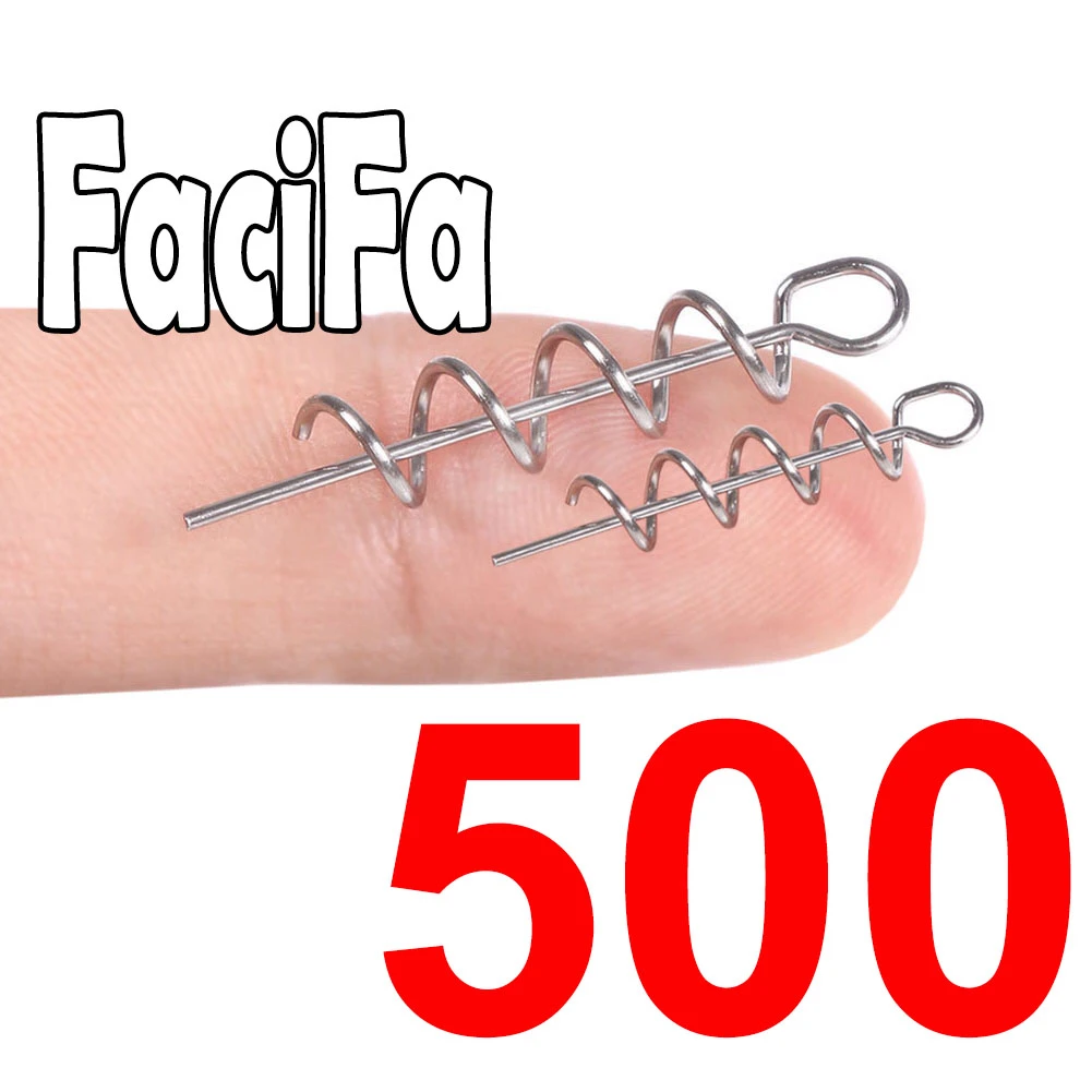 500pcs Stainless Steel Fishing Pins Spring Twist Lock Fishing Screw ...
