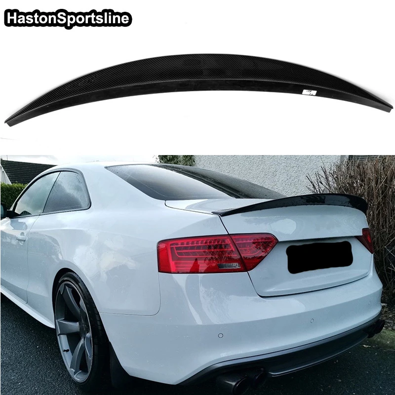 S5 Hk Style Carbon Fiber Rear Spoiler Wing For Audi S5 2door 2008~2015 ...