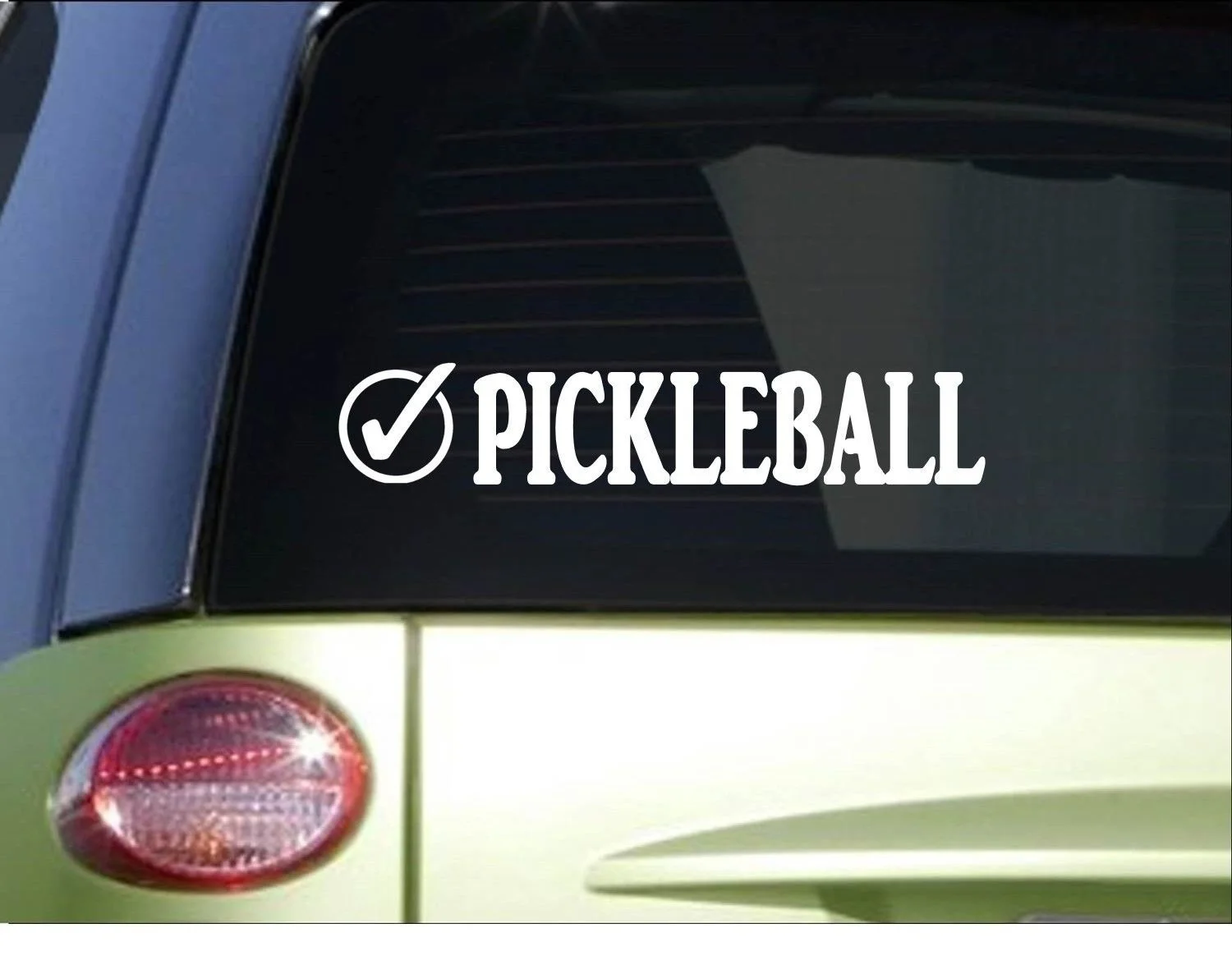 Pickleball Check 8" Sticker decal court ball paddle window Sticker ...