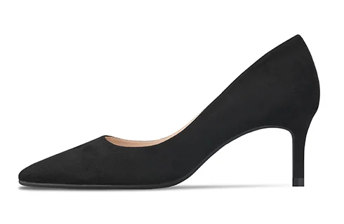 Black Elongated Classic Pointed Toe Pumps - Sissy Dream