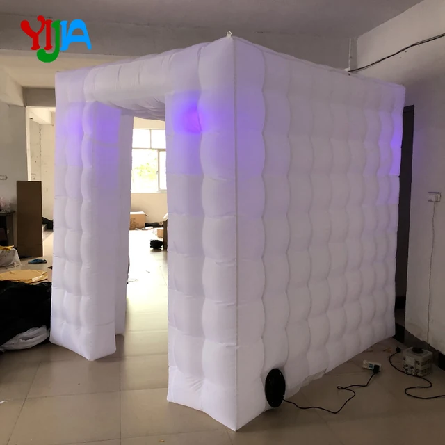 New hot white or Black photo booth rentals inflatable led photo booth ...