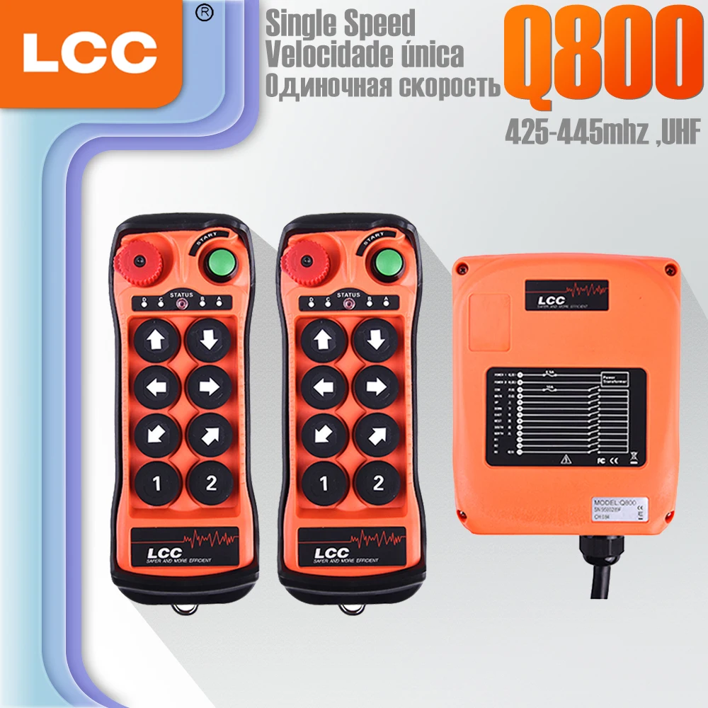 LCC-Q800-Industria-Remote-Control-Single-Speed-8-Buttons-Crane-Lifting ...
