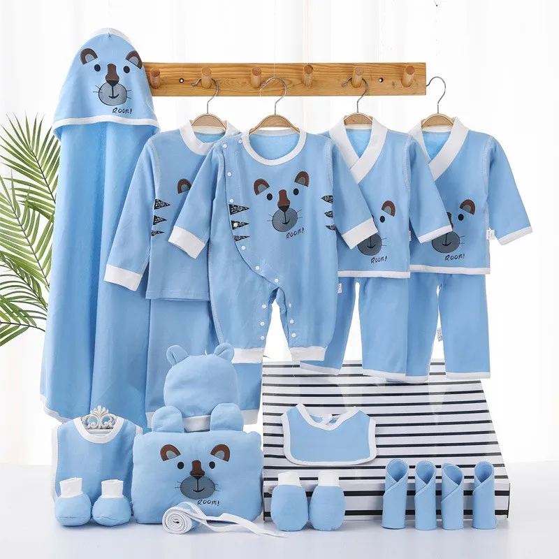 21pcs Newborn Baby Clothes Set 100% Cotton Infant Clothing Sets For ...