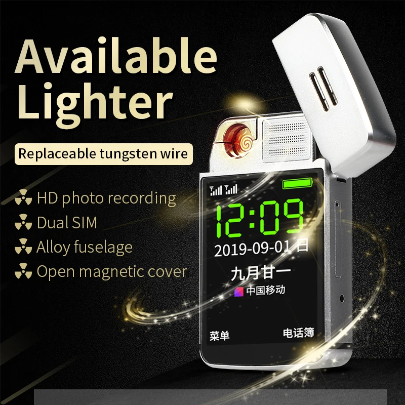 2018-Ultra-thin-mini-metal-phone-Cigarette-lighter-Personality-Small ...